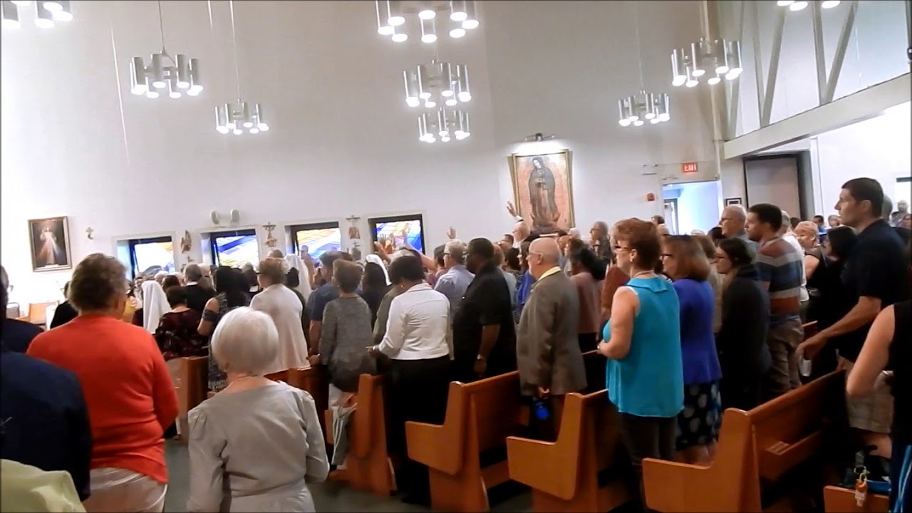 Father Ruben Campbell Mass of Thanksgiving Recessional - YouTube