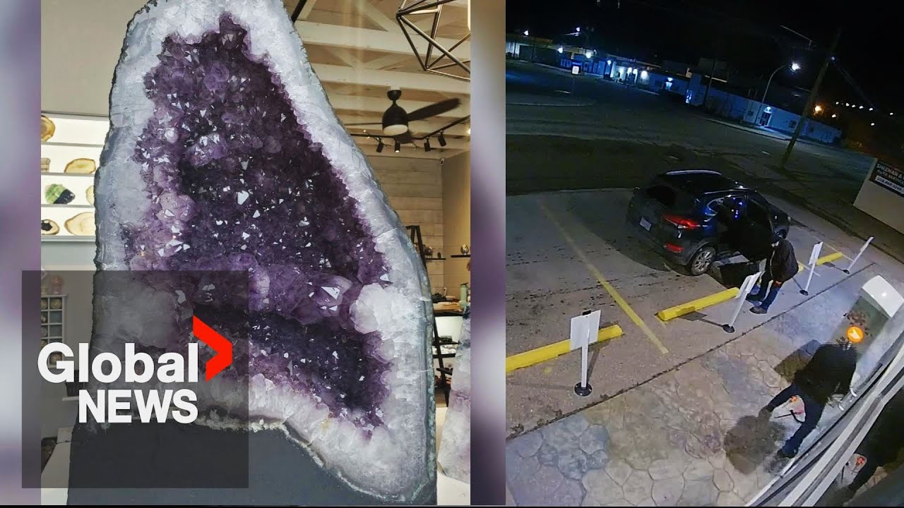 High-priced, rare geode stolen from window of BC rock shop just one of ...