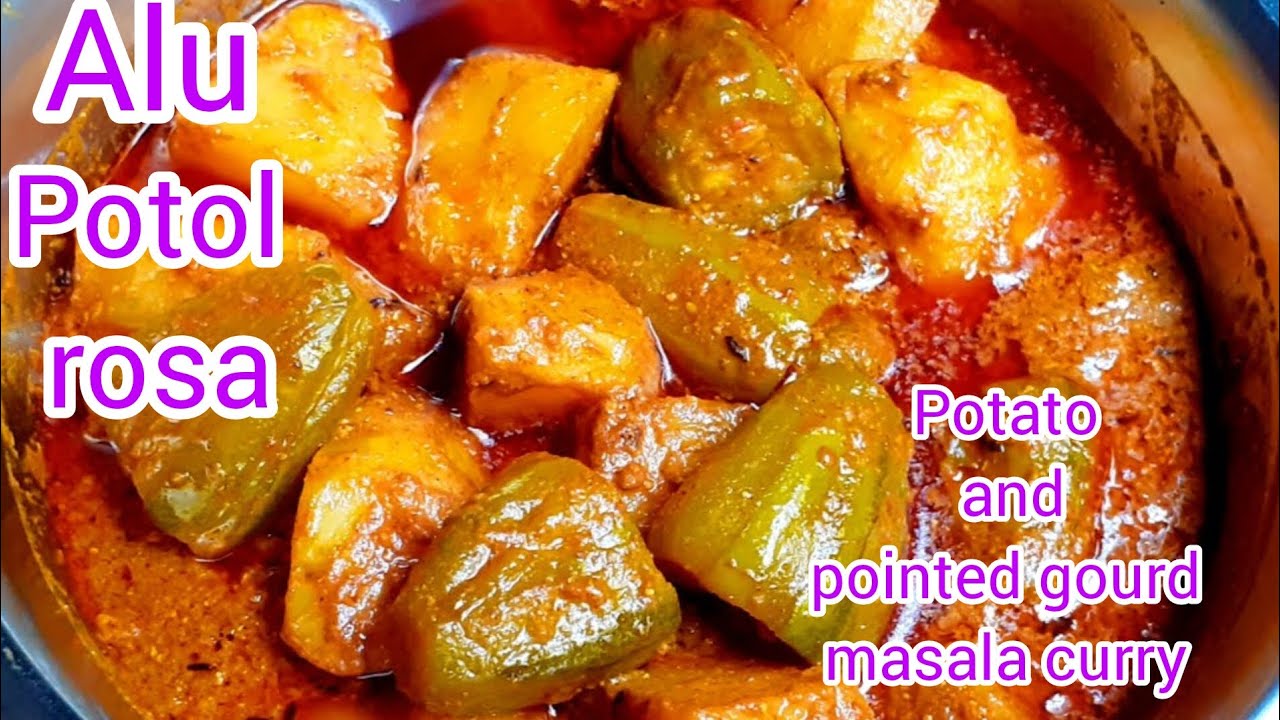 potato and pointed gourd masala curry l Alu potol rasa recipe #viral # ...