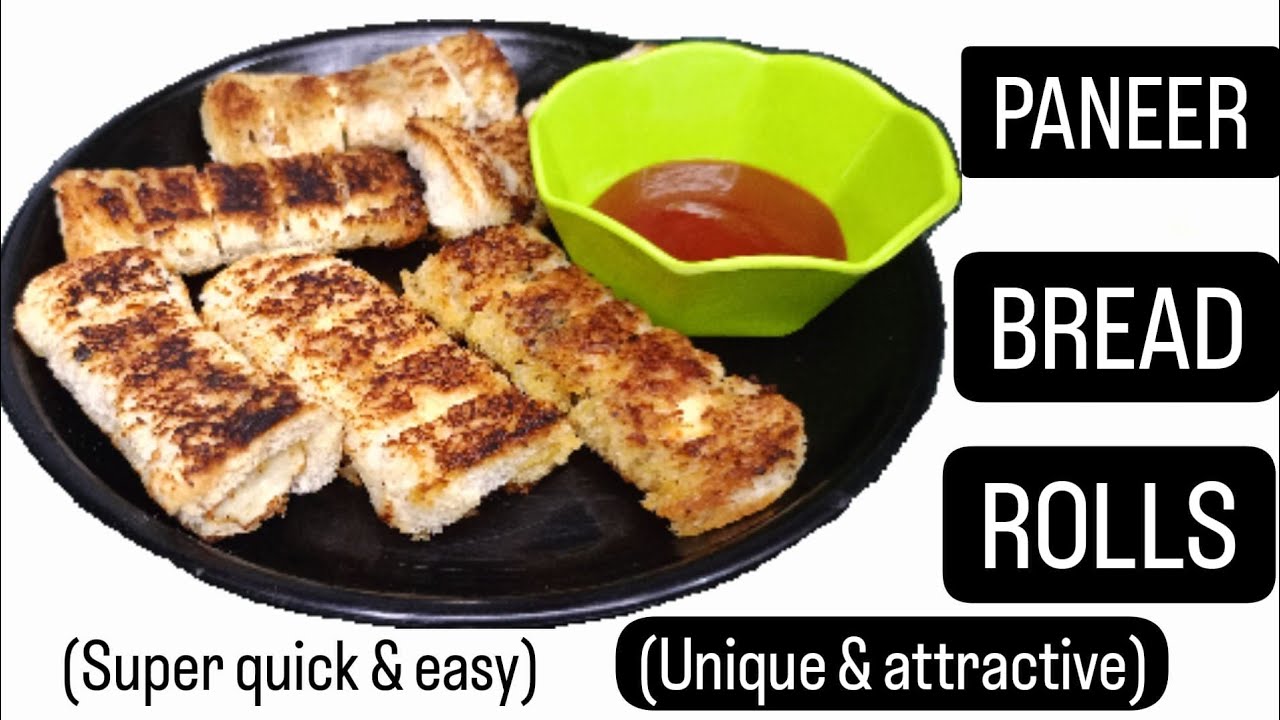 PANEER BREAD ROLLS | unique attractive paneer bread rolls | how to make ...