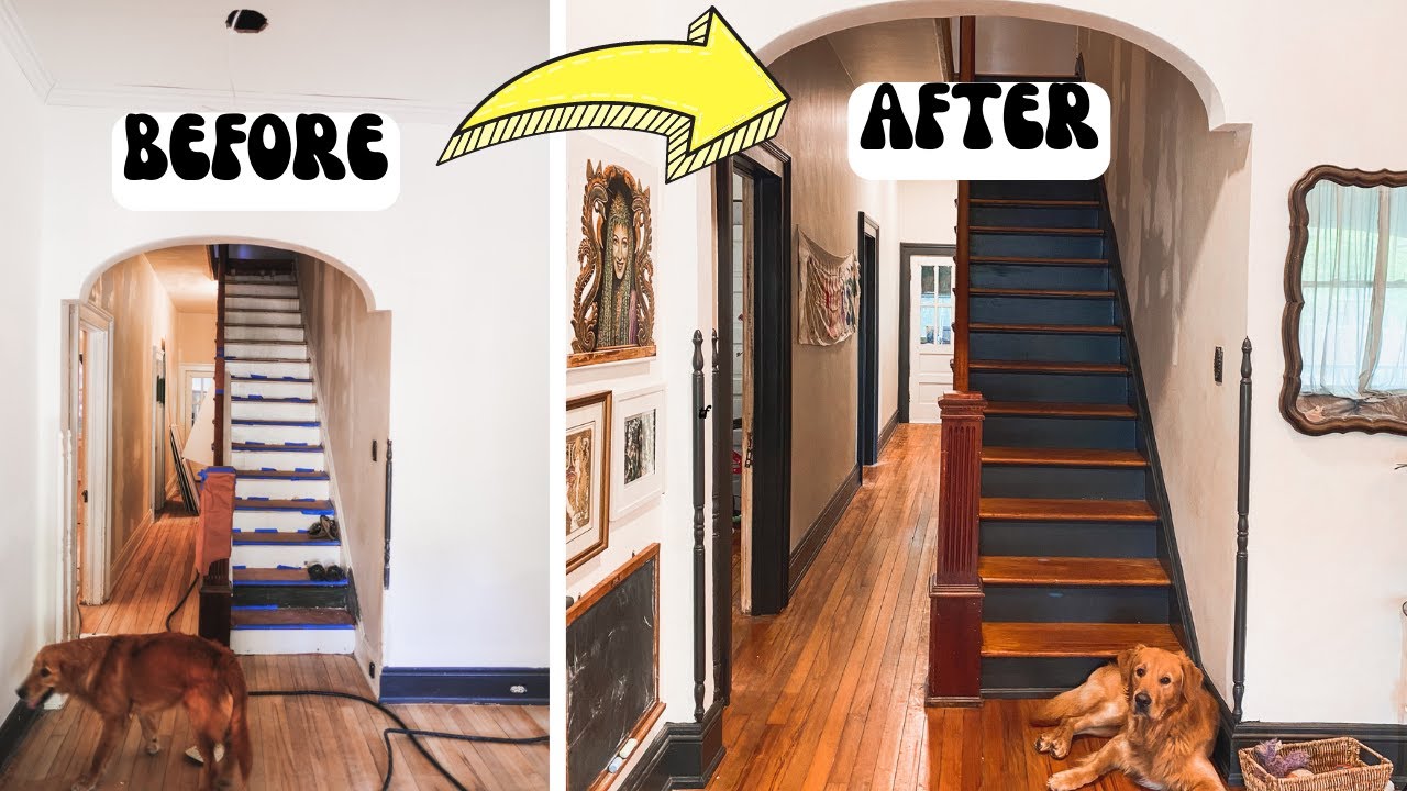DIY Hallway Transformation - YouTube