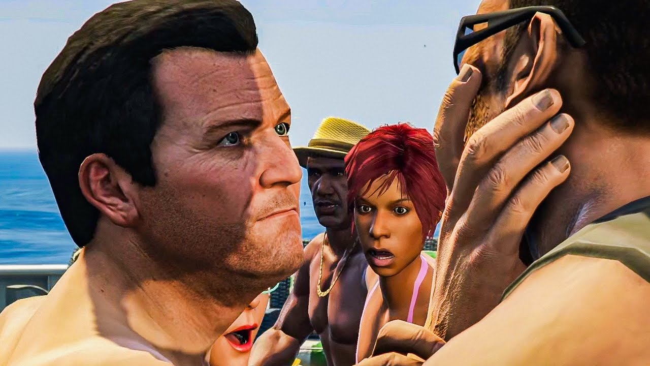 Michael Saves Tracey From The Yacht scene - Grand Theft Auto V (GTA 5 ...