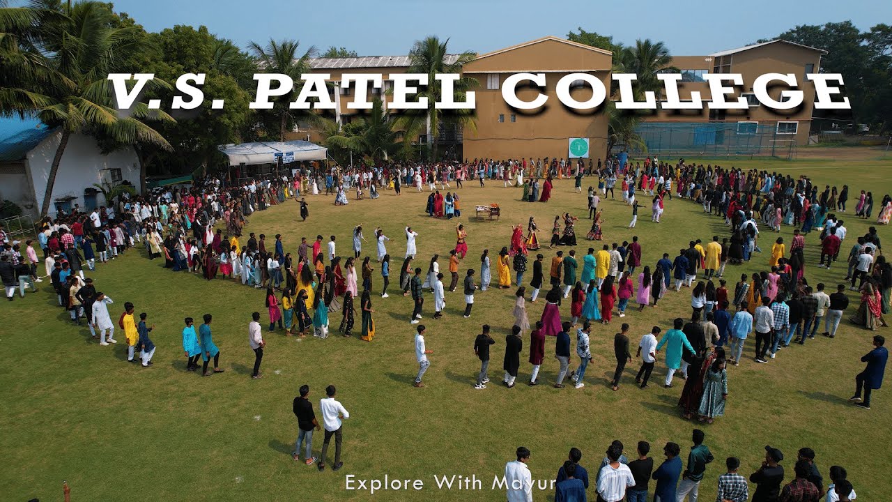 V.S.Patel College Navratri Celebration | College garba 2023 | Bilimora ...