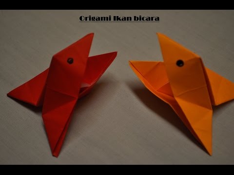 Cara membuat Origami ikan berbicara