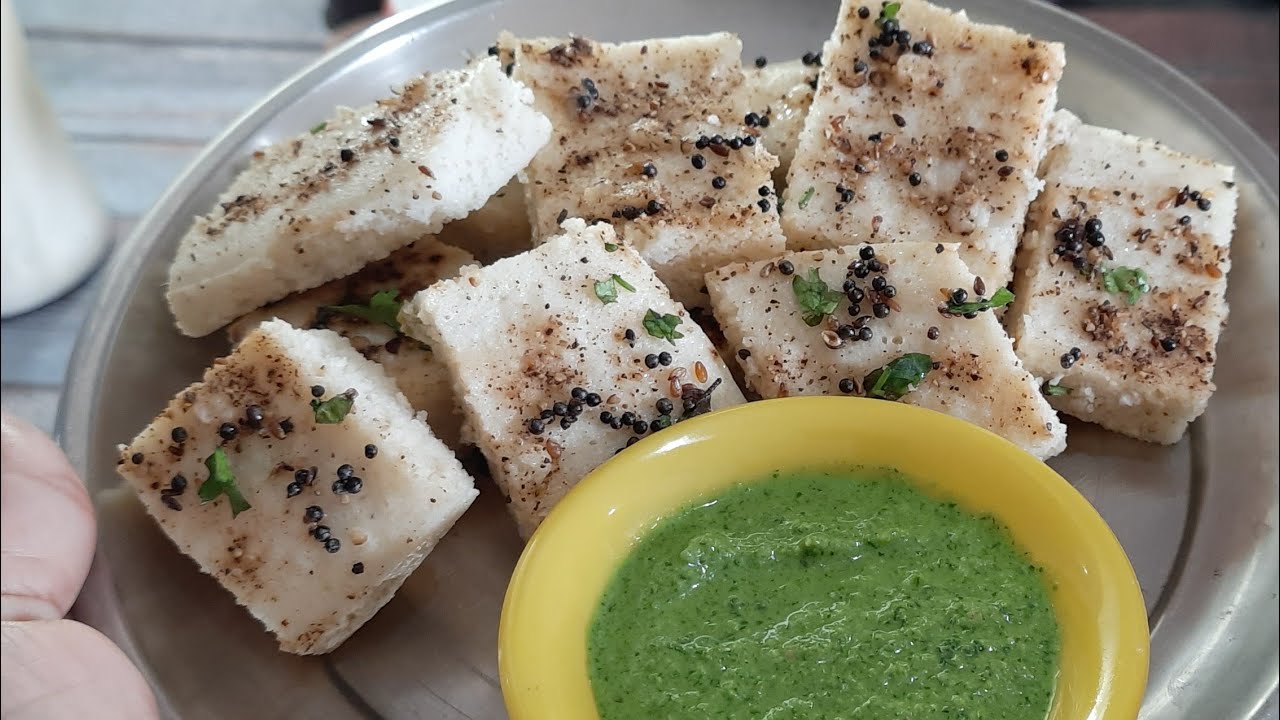 Gujarati white Dhokla\Idadaa recipe of South Gujarat\Gujarati snacks ...