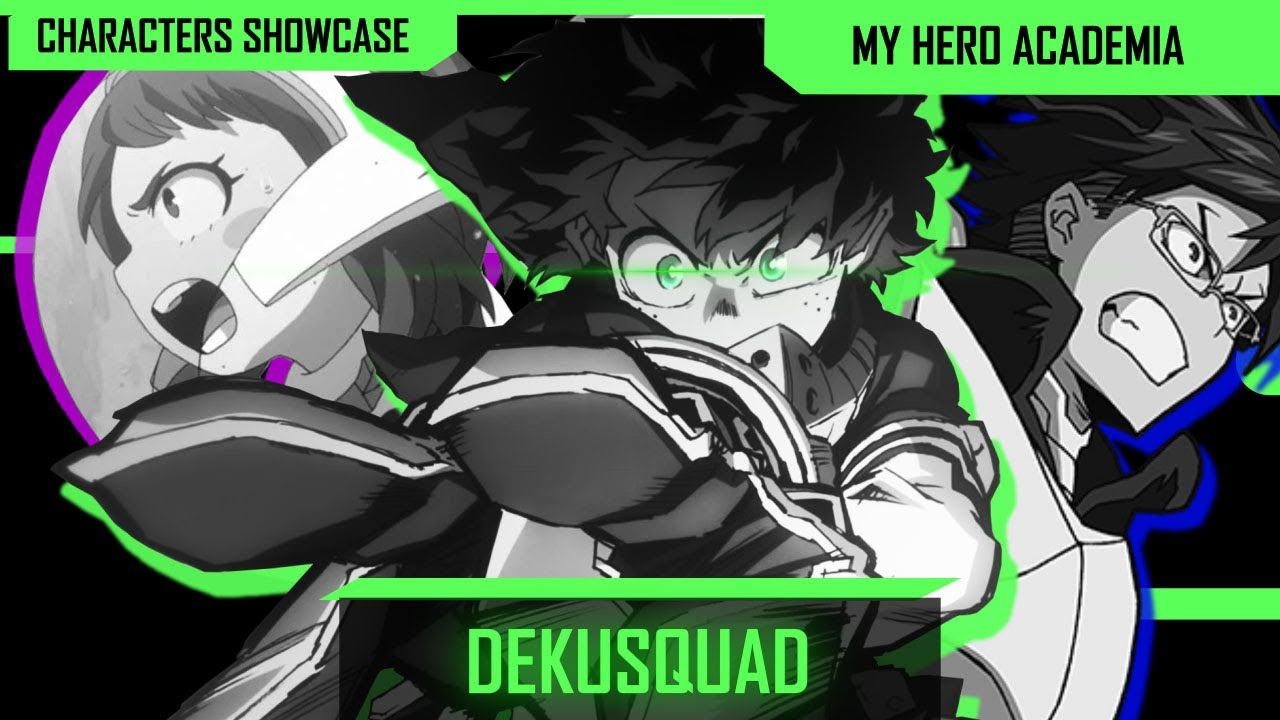 My Hero Academia "Dekusquad" Characters Showcase - YouTube
