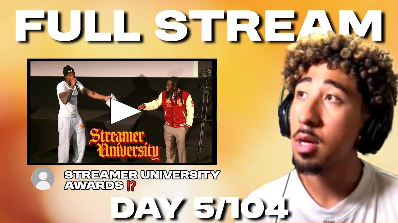 Watching the STREAMER UNIVERSITY AWARD Ceremony 🏅 | DAY 5/104 - YouTube