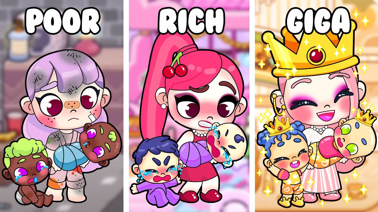 Poor vs Rich vs Giga Rich Family in Avatar World | Avatar World Story ...