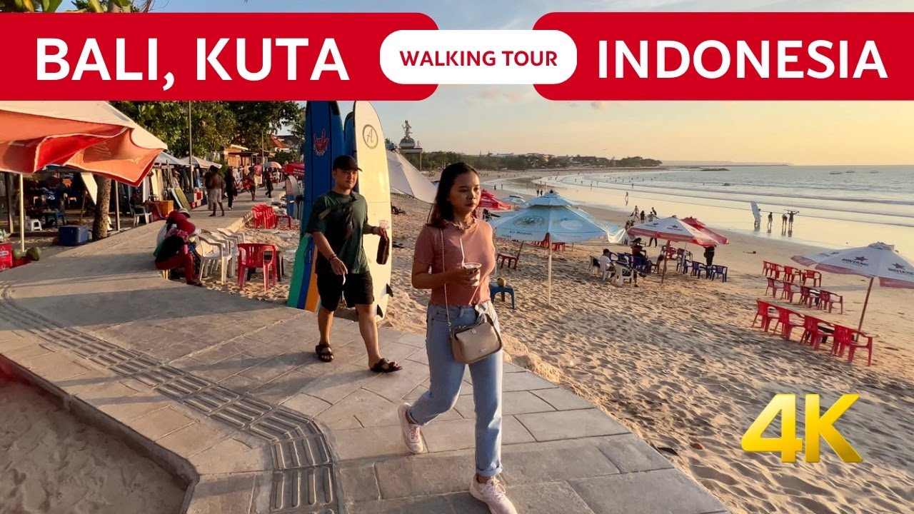 KUTA BALI Today 🇮🇩 Bali beach 2023 WALKING Tour - YouTube