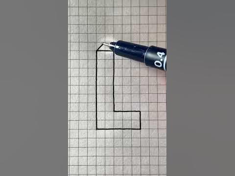 How to draw letter “L” ? 👌🏾3D drawing of letter L 🏾 #shorts #3ddrawing ...