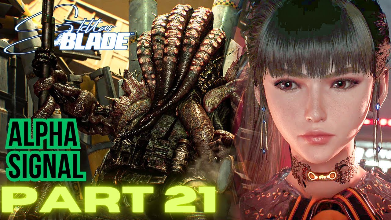 Stellar Blade PART 21 ALPHA SIGNAL Walkthrough PS5 gameplay - YouTube