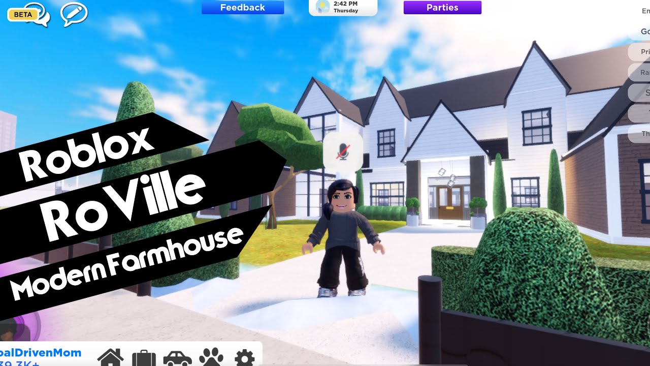 Roblox RoVille Modern Farmhouse Mansion 😱🏫| Upgrading Pt. 1 🛠️| @Roblox ...