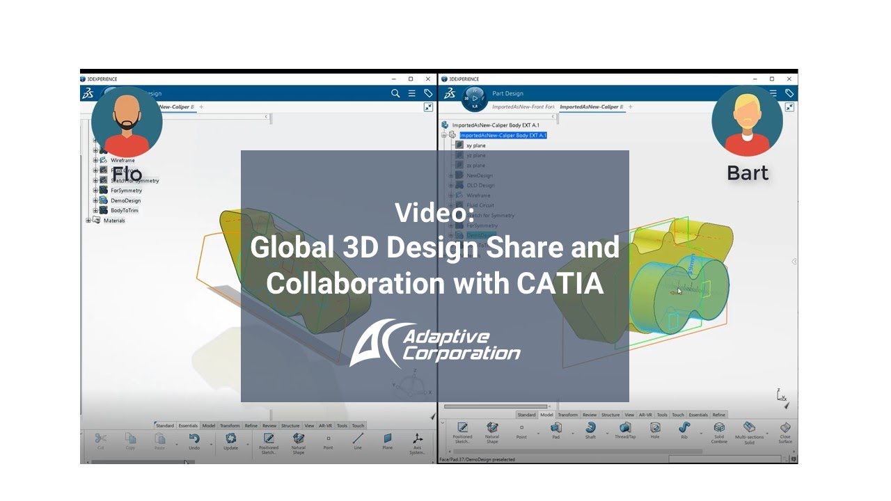 Global 3D Design Share and Collaboration with CATIA - YouTube