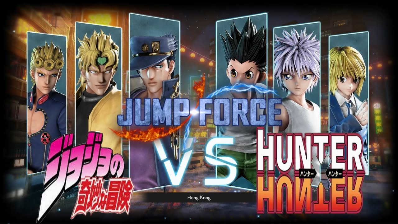 Jump Force Jojo The Adventure Vs Hunter x Hunter - YouTube