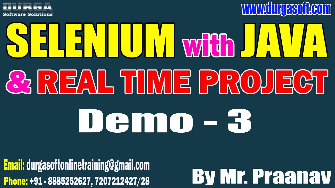Selenium With Java Tutorials Demo 3 By Mr Praanav On 19 02