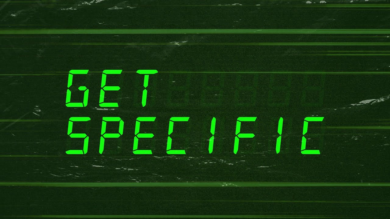Get Specific - YouTube