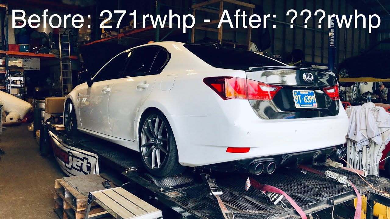 LEXUS GS350 F Sport Dyno Test (With Full Bolt Ons) - YouTube