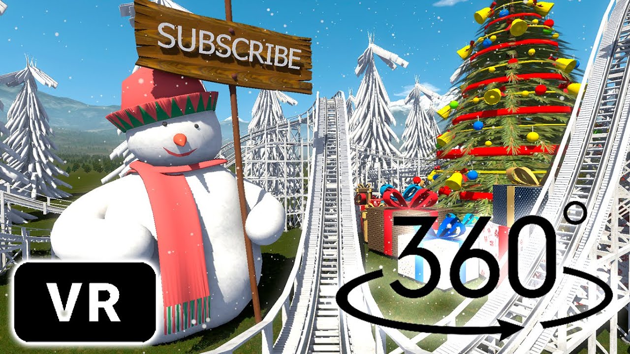 VR 360° Christmas Roller Coasters: Festive Fun Around the Globe│Holiday ...