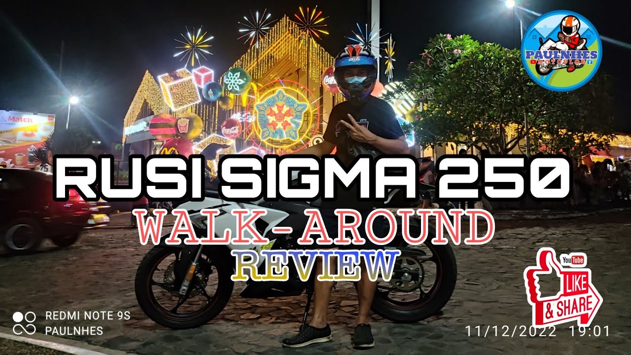 RUSI SIGMA 250 WALK AROUND REVIEW | PAULNHES MOTOVLOG - YouTube