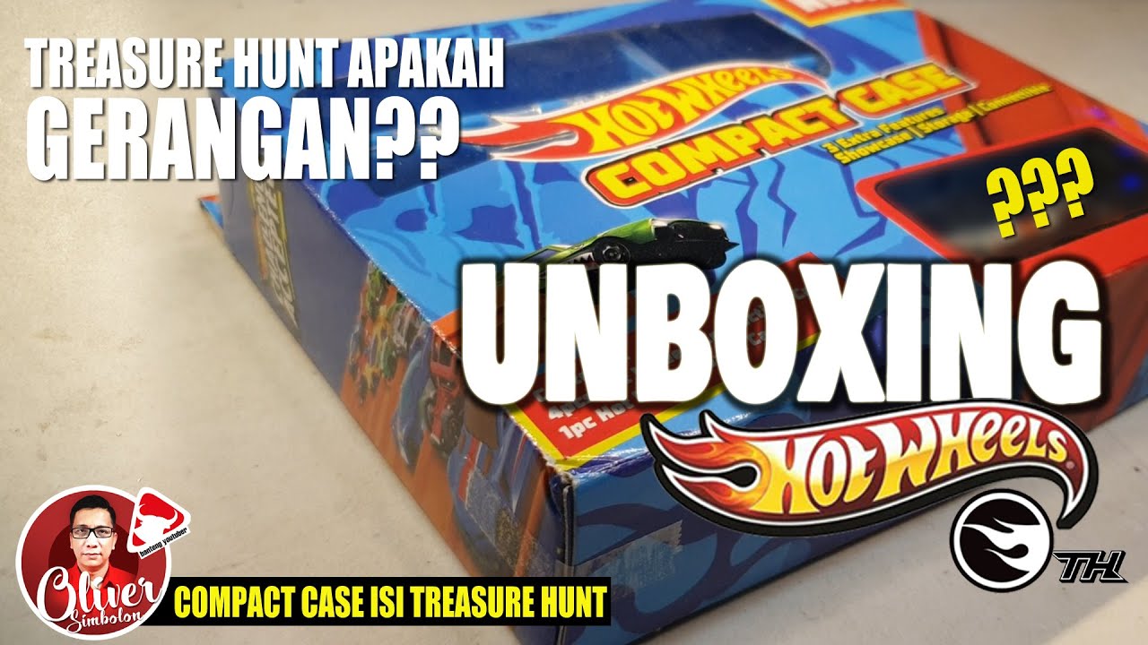 UNBOXING HOT WHEELS TREASURE HUNT COMPACT CASE - YouTube
