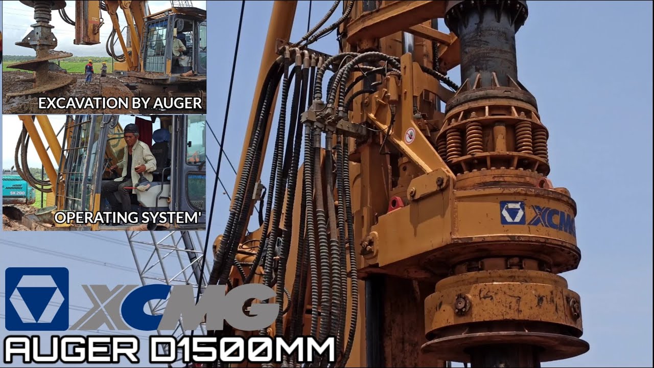 Hydraulic Piling Rig Machine - YouTube