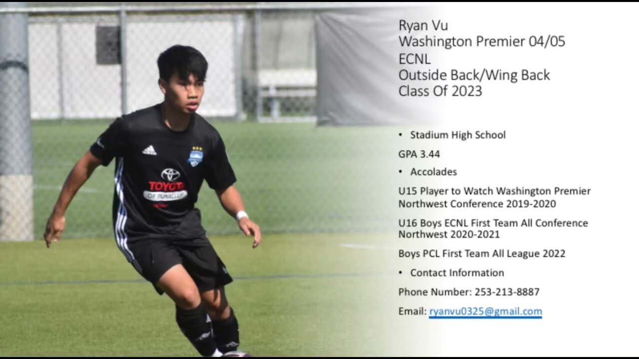 Ryan Vu Soccer Highlights - YouTube
