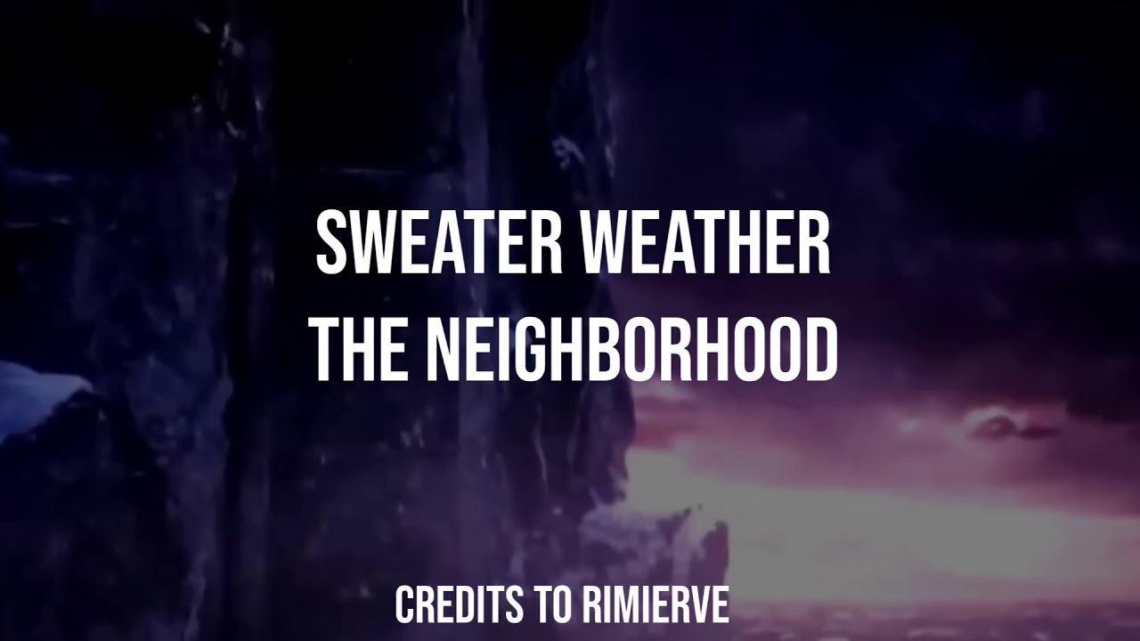sweater weather editing audio - YouTube