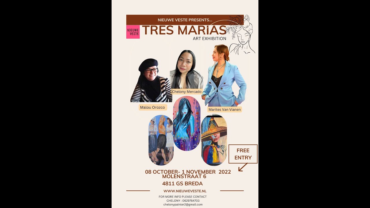 Tres Marias Art Exhibition in Breda - YouTube