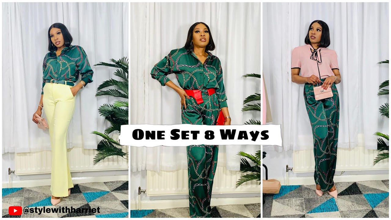 How to style a two piece set - YouTube