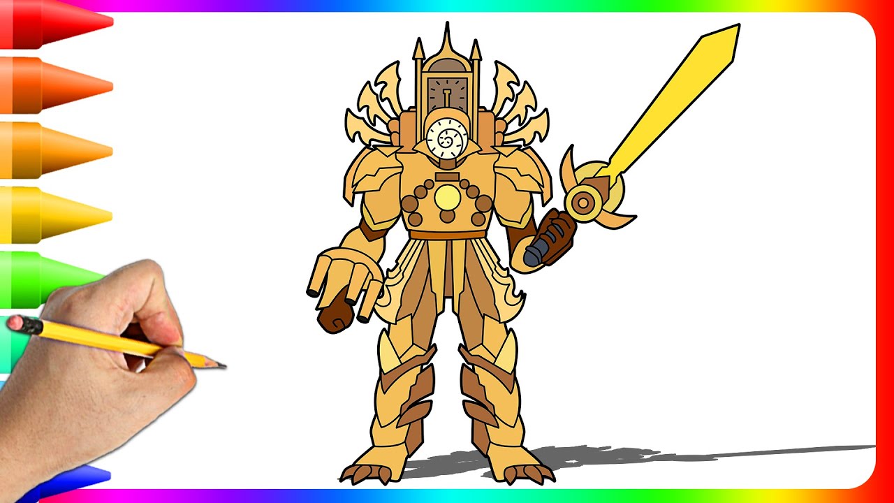 how to draw upgraded titan clockman - skibidi toilet multiverse 30 ...
