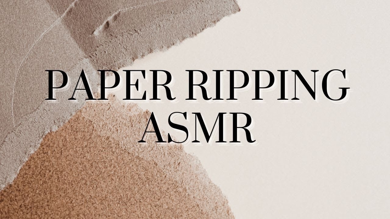 Paper Ripping, & Paper Crumpling ASMR - YouTube