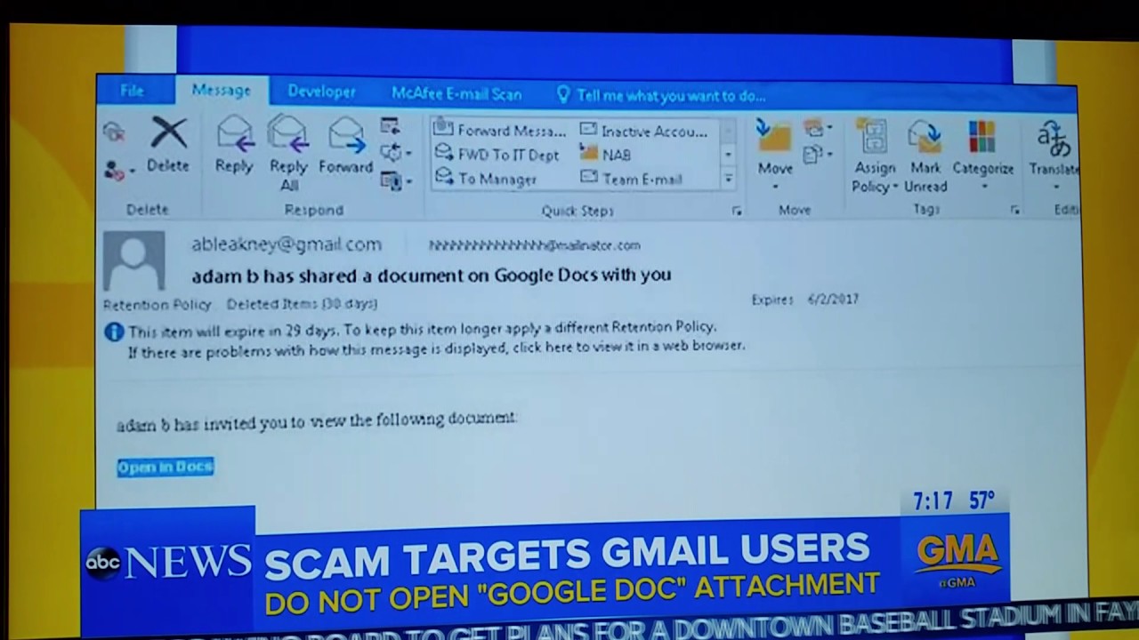 Google GMail Worm Virus - YouTube
