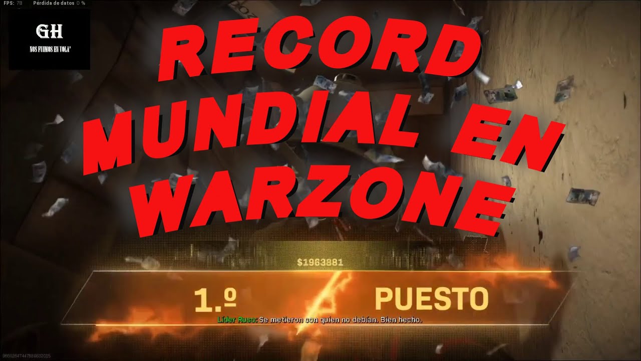 RECORD MUNDIAL EN WARZONE ... siendo tactico - COD WARZONE - YouTube