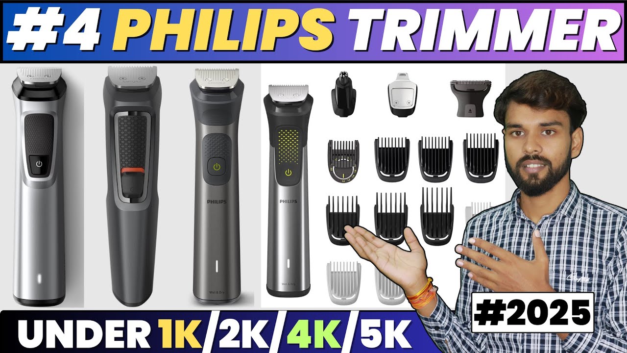 Top 4 Best Philips Trimmers For men 2025 India | Best Philips Trimmer for Men 2025 | Detailed ...