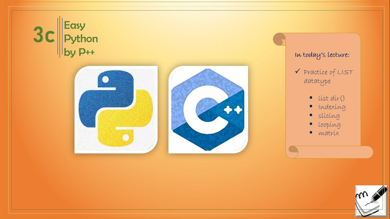 3c Learn about LIST in Easy python by P++ - YouTube