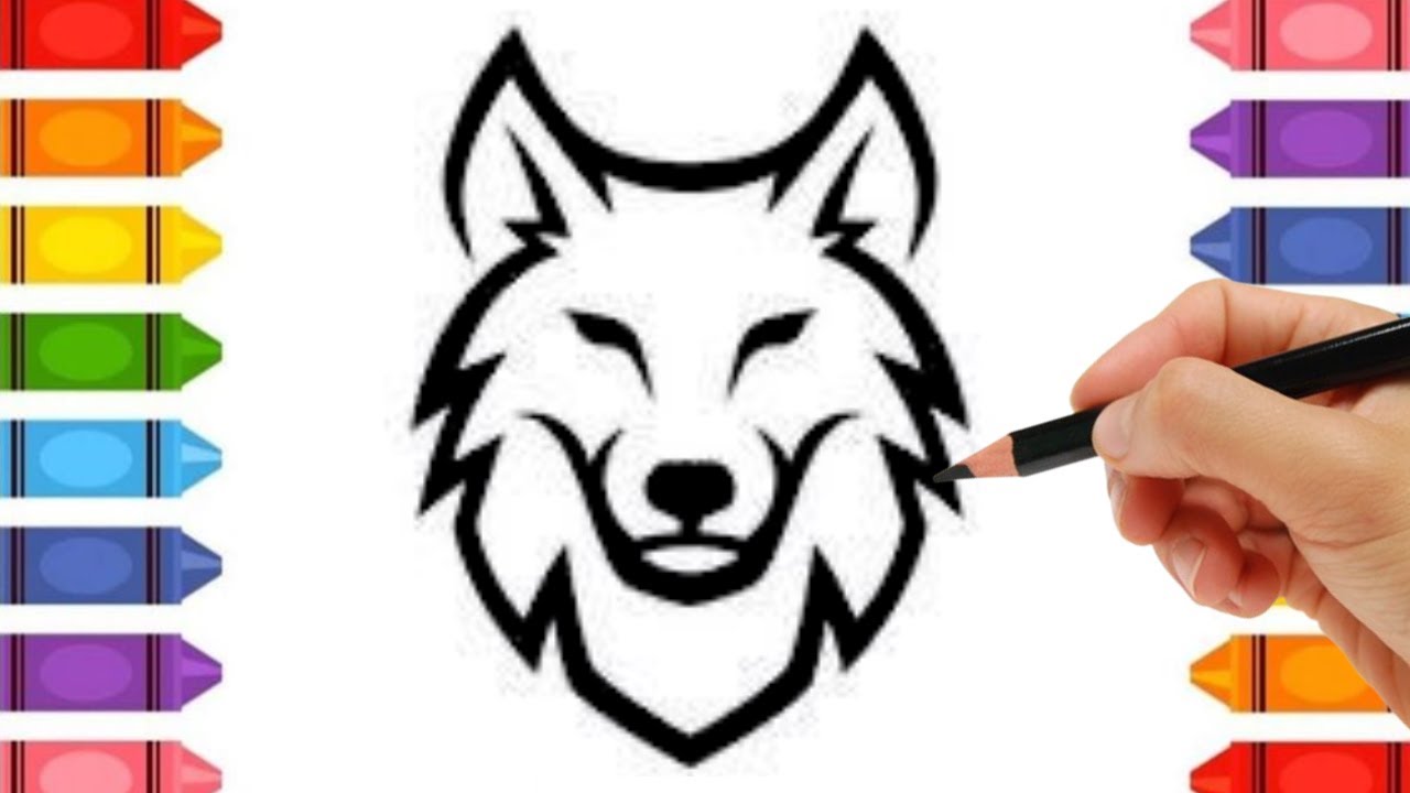 Cómo DIBUJAR un LOBO Paso a Paso | Dibujo de Lobo - YouTube