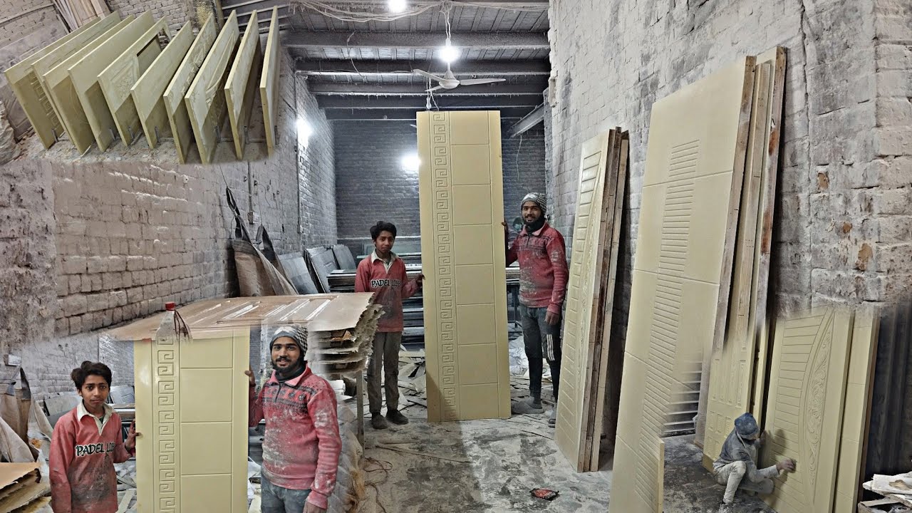 Wooden door manufacturing | Door manufacturing factory - YouTube