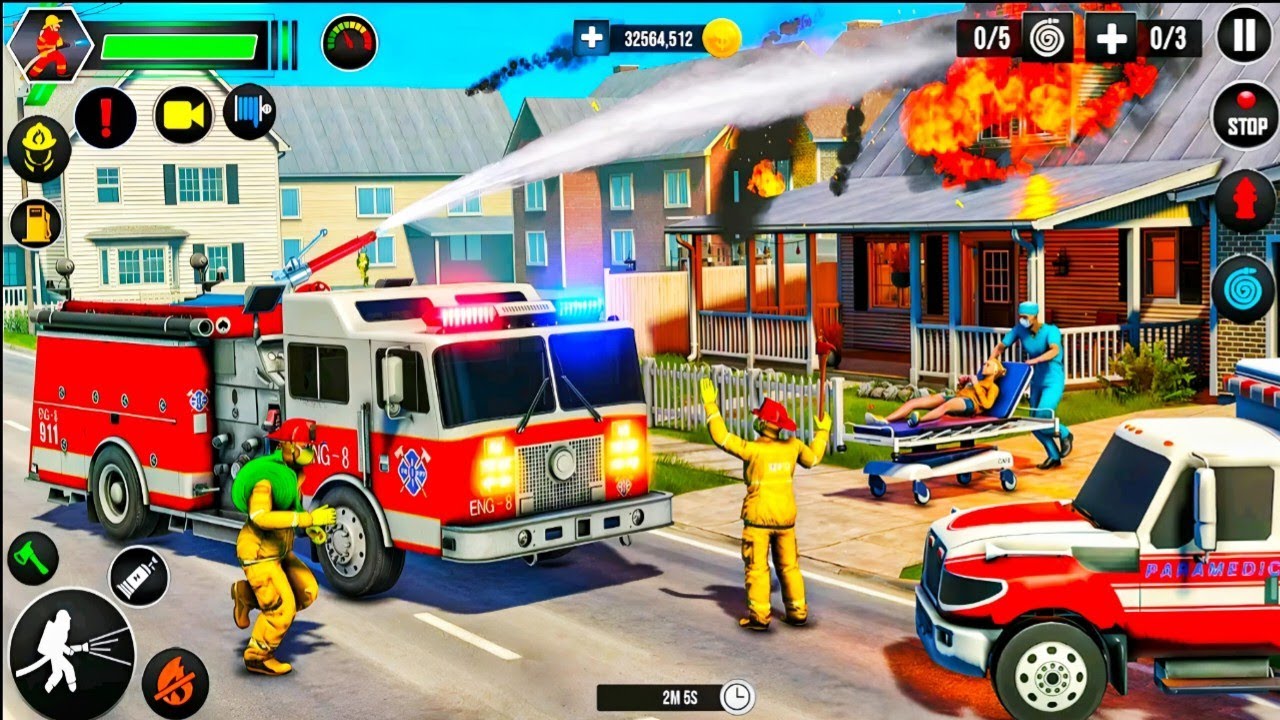 Emergency Fire Fighter Rescue Gameplay | I am Fireman Simulator Game ...