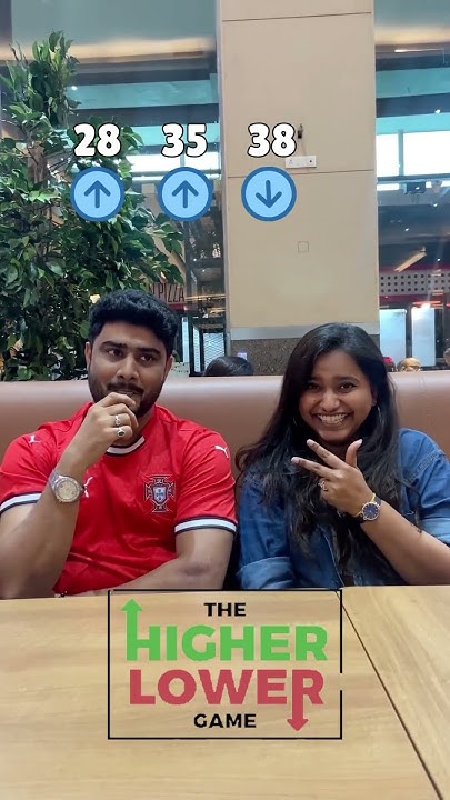 The higher - lower game ⬆️⬇️ Part 2 #friendsgame #higherlowergame # ...