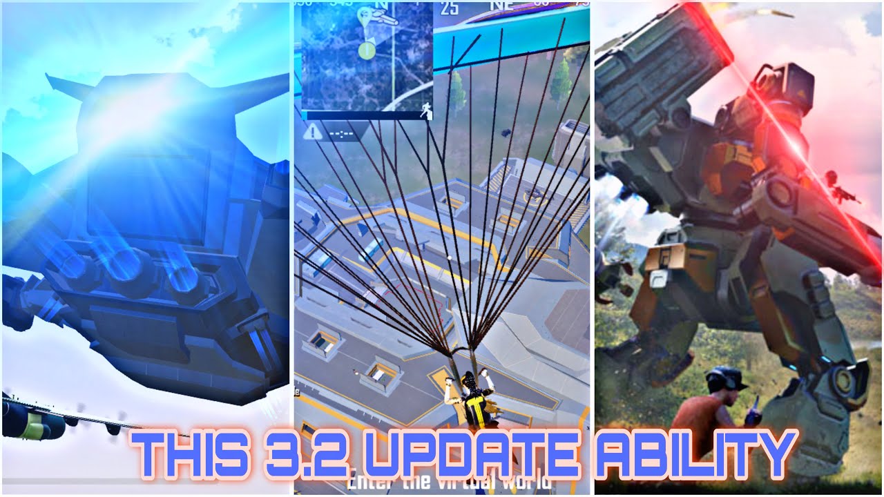 BGMI 3.2 New Update With Mecha Robot And Flying Jetpack Or Megnetic Gun ...