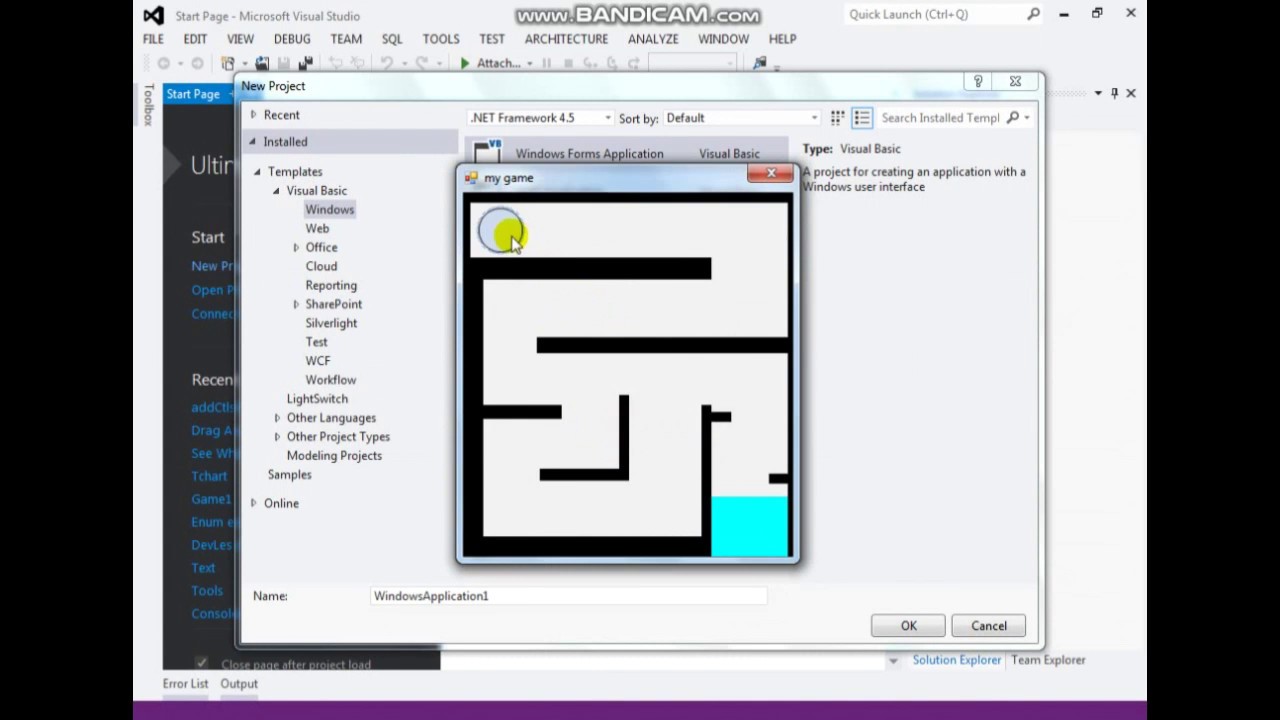 صمم لعبة بنفسك باستخدام الفيجوال بيسك VB.net واي لغة اخرى how to design ...