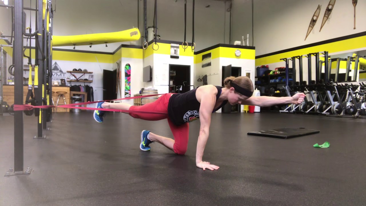 Advanced Bird Dog #2: Lateral Band Resistance - YouTube