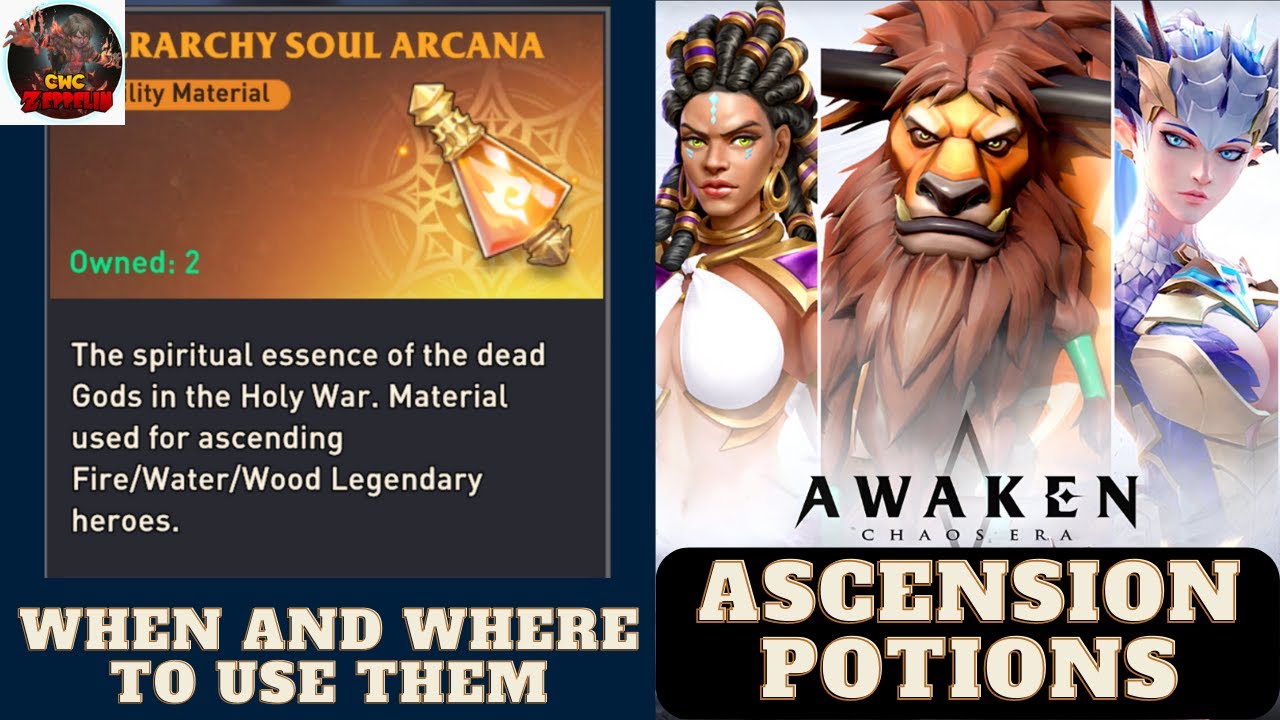 Awaken: Chaos Era - Soul Arcana (Ascension Potion) Guide - YouTube