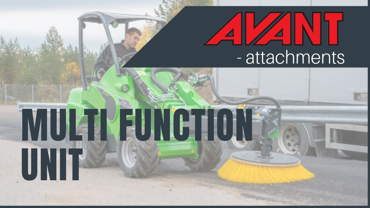Avant attachments: Multi function drive unit - YouTube