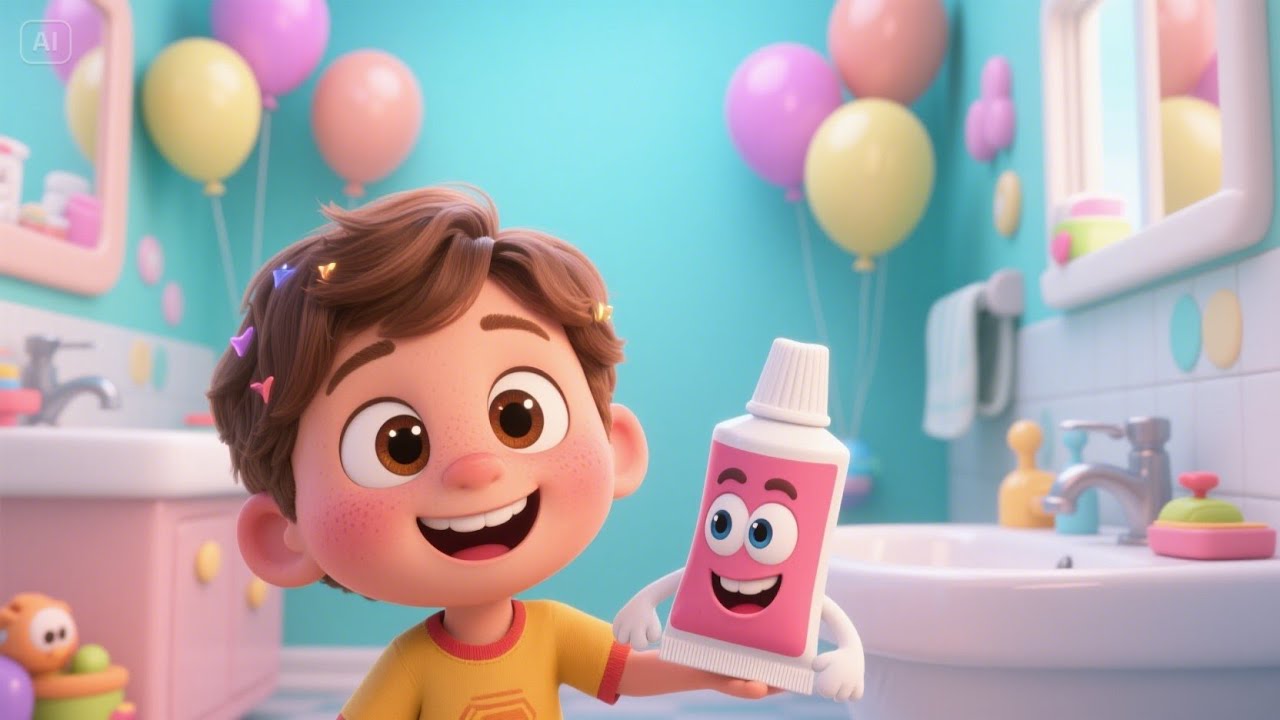 Brush Your Teeth Song Morning Routine Rhyme | Fun Morning Hygiene Song ...
