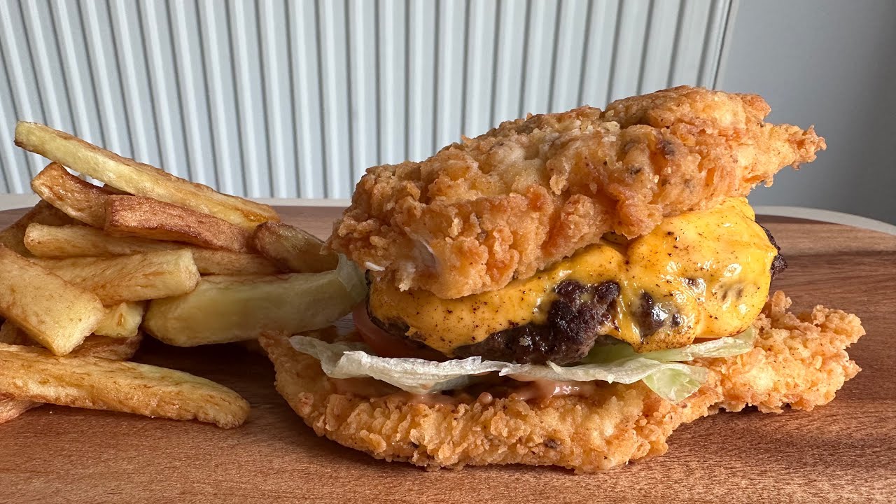 Chicken Fillet Cheeseburger Recipe | The Ultimate Low-Carb Burger - YouTube