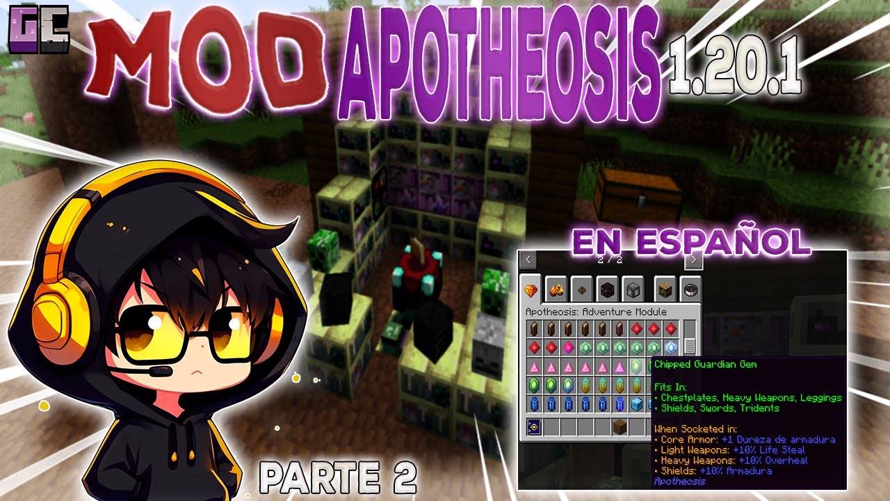 Apotheosis MOD 1.20.1 - Tutorial Pro Completo - Gemas, Armaduras, Encantamientos Artefactos 2024 ...