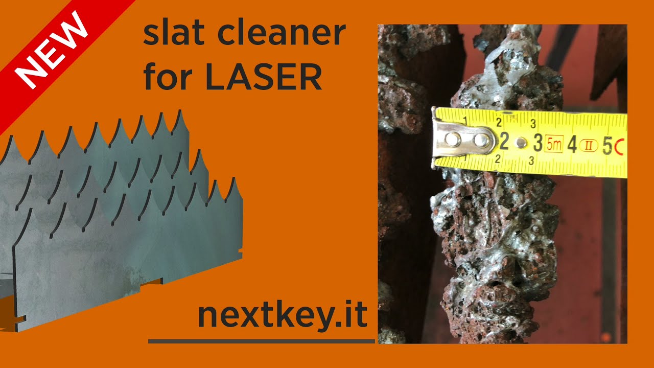 Tool slat cleaner for laser cutting machines - YouTube