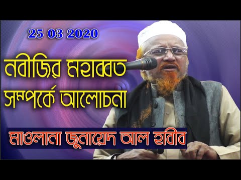 Allama Junayed Al Habib Dhaka | নবীজির মহাব্বত সম্পর্কে আলোচনা | Waz ...