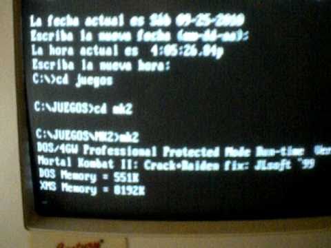 PC 486 DX2 66 Mhz MORTAL KOMBAT 2 - YouTube